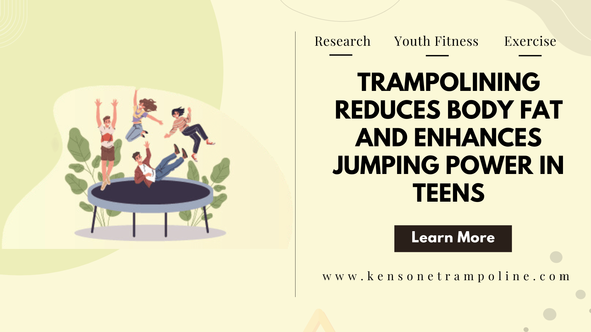 Trampolining Reduces Body Fat and Enhances Jumping Power in Teens – KENSONE